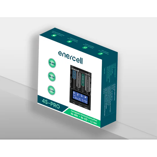 Carregador Enercell (4S-PRO) Inteligente, Universal e Rápido para ...